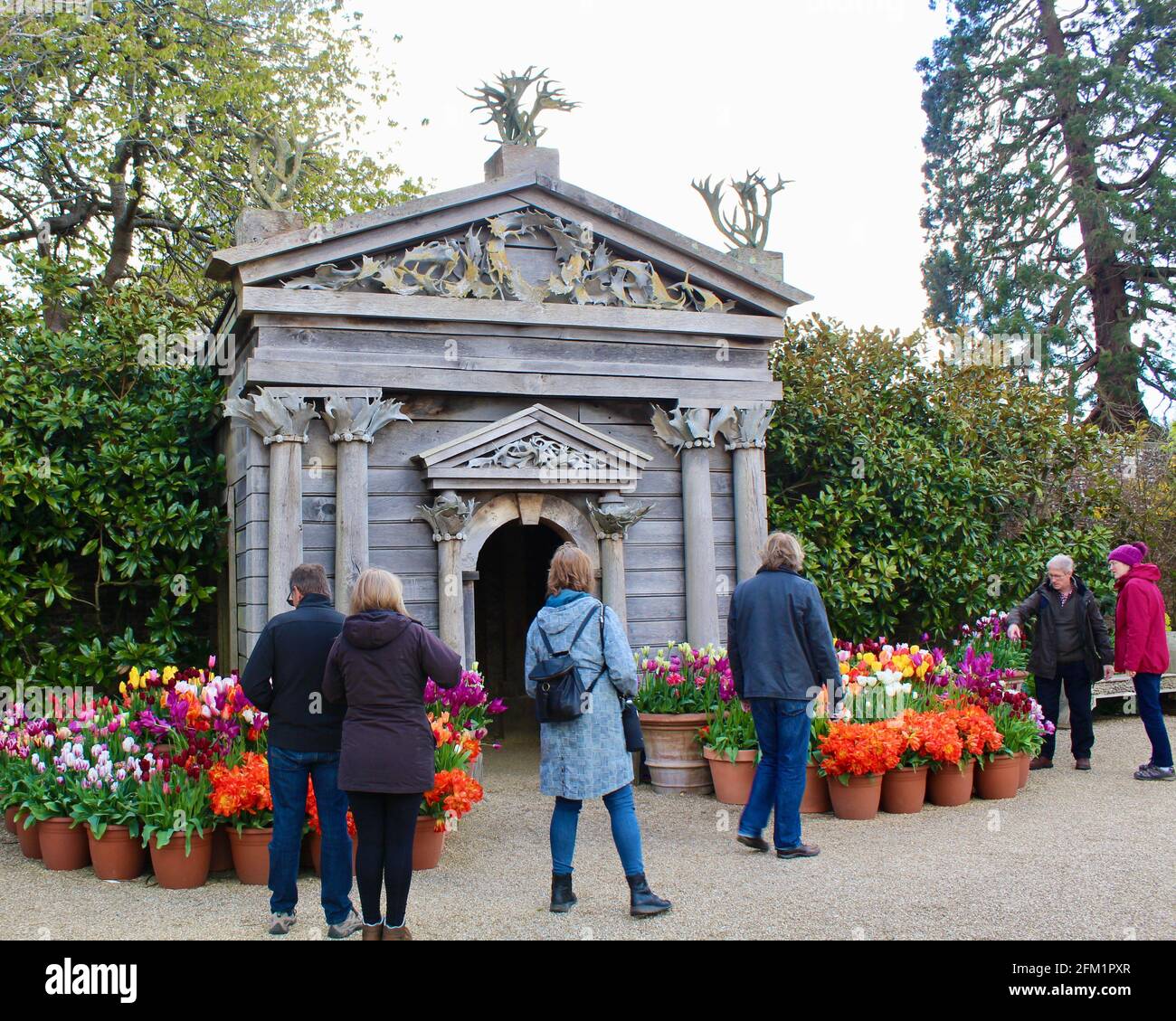 Arundel Castle Tulip Festival - 2021 - Visitors enjoying the tulip ...