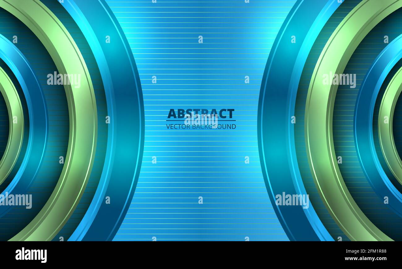 Vector bright circle blue hi-res stock photography and images - Alamy