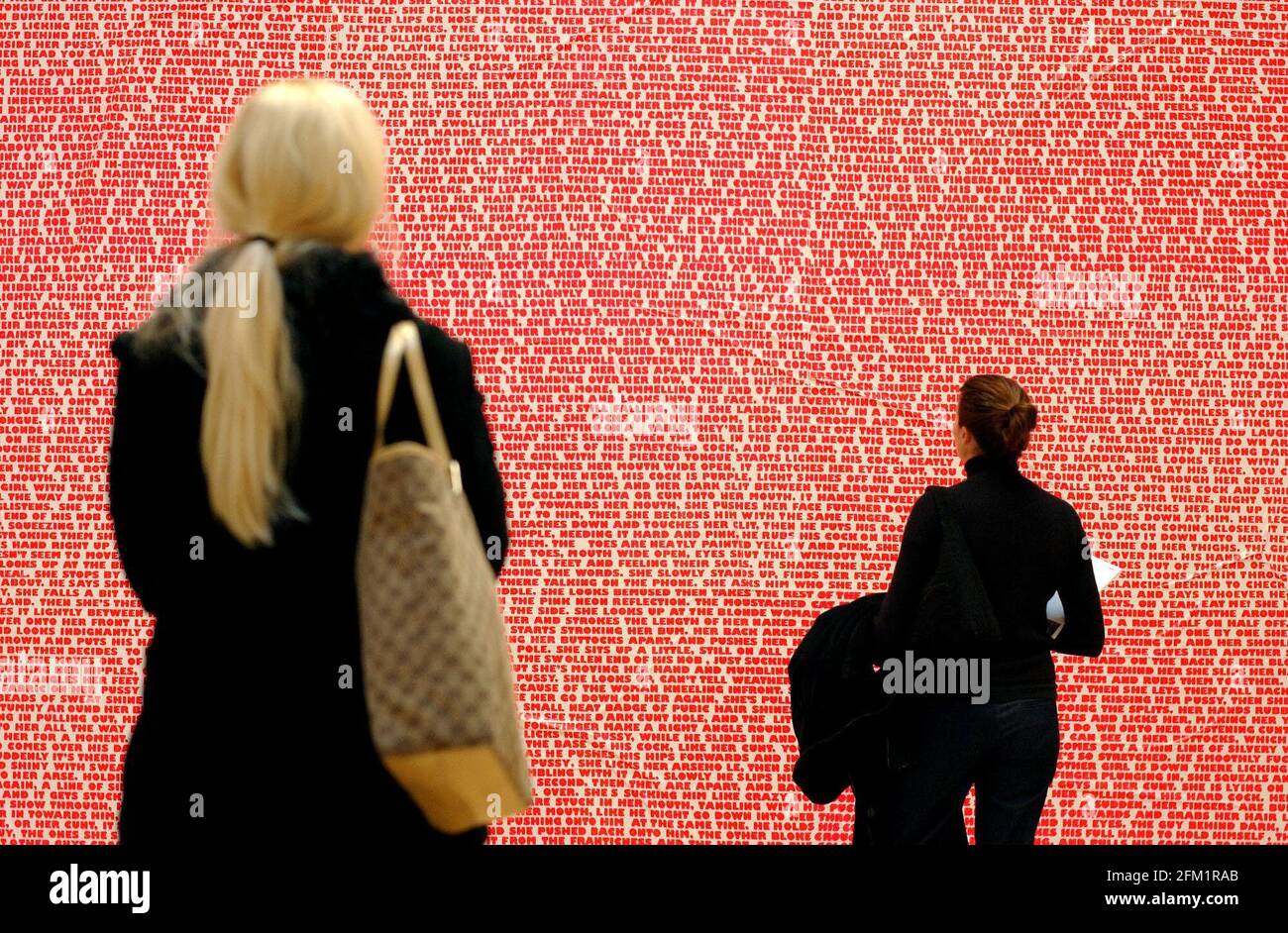 Fiona Banner's work entitled 'Billboard' on show at Tate Britain as one ...