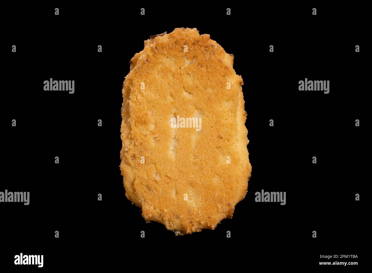 shortbread cookies isolated on a black background. High quality photo ...