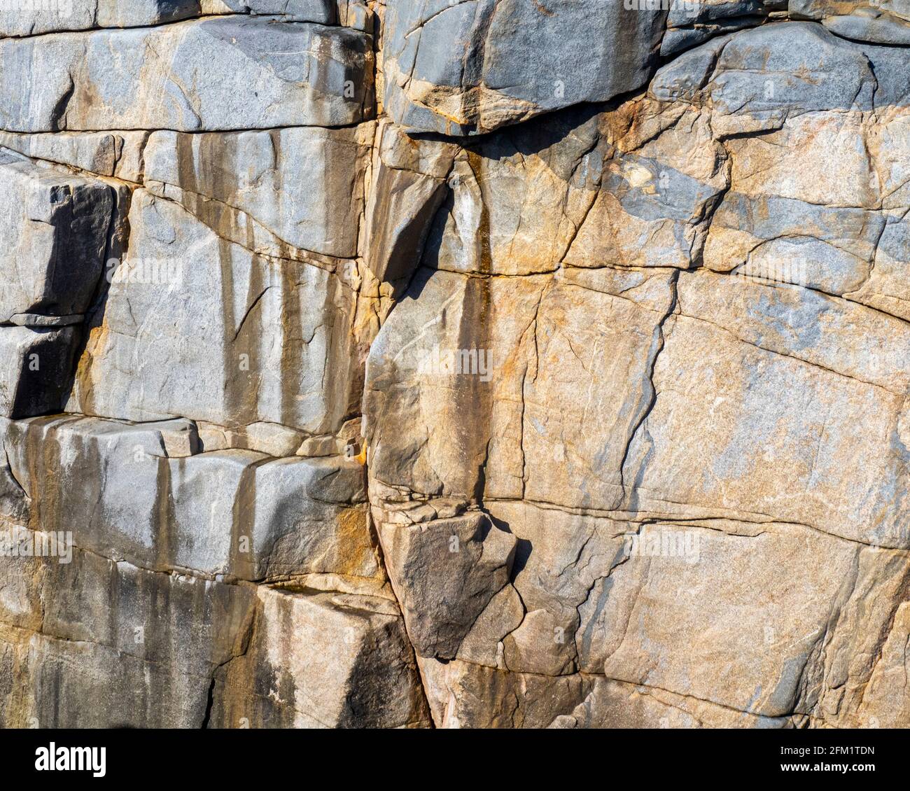 Carved granite rock face of the Gap in Torndirrup National Park Albany ...