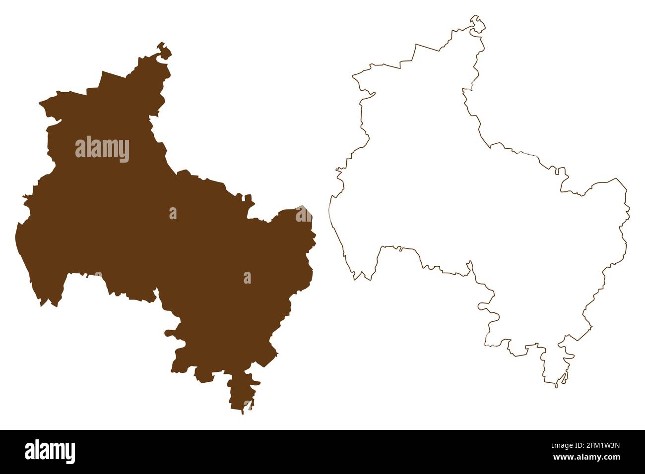 Verden district (Federal Republic of Germany, rural district, State of ...