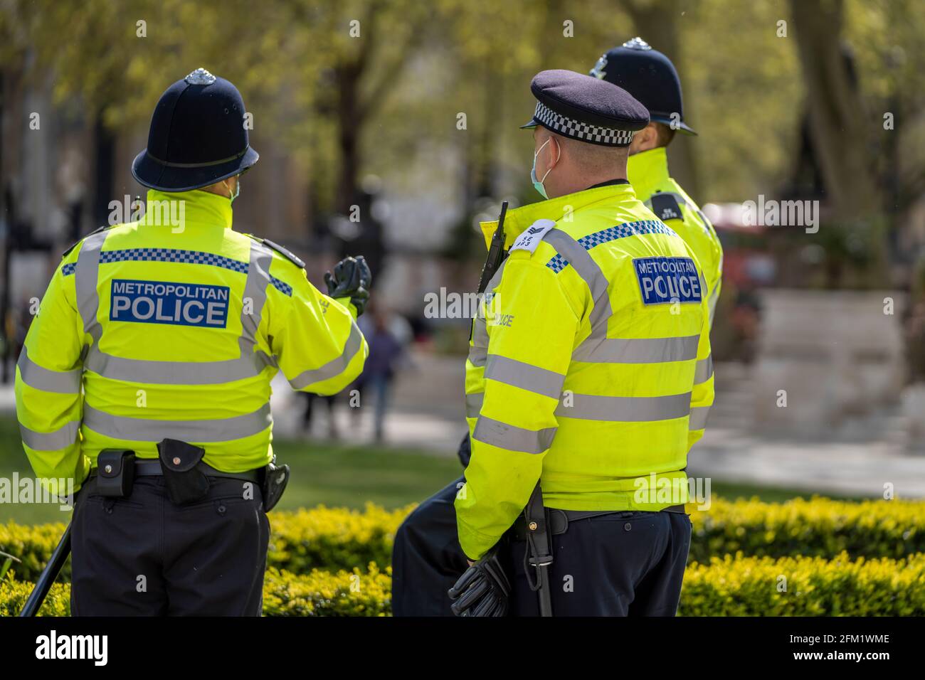 LONDON, UK – 02nd May 2021: Metropolitan Police Officers in uniform ...