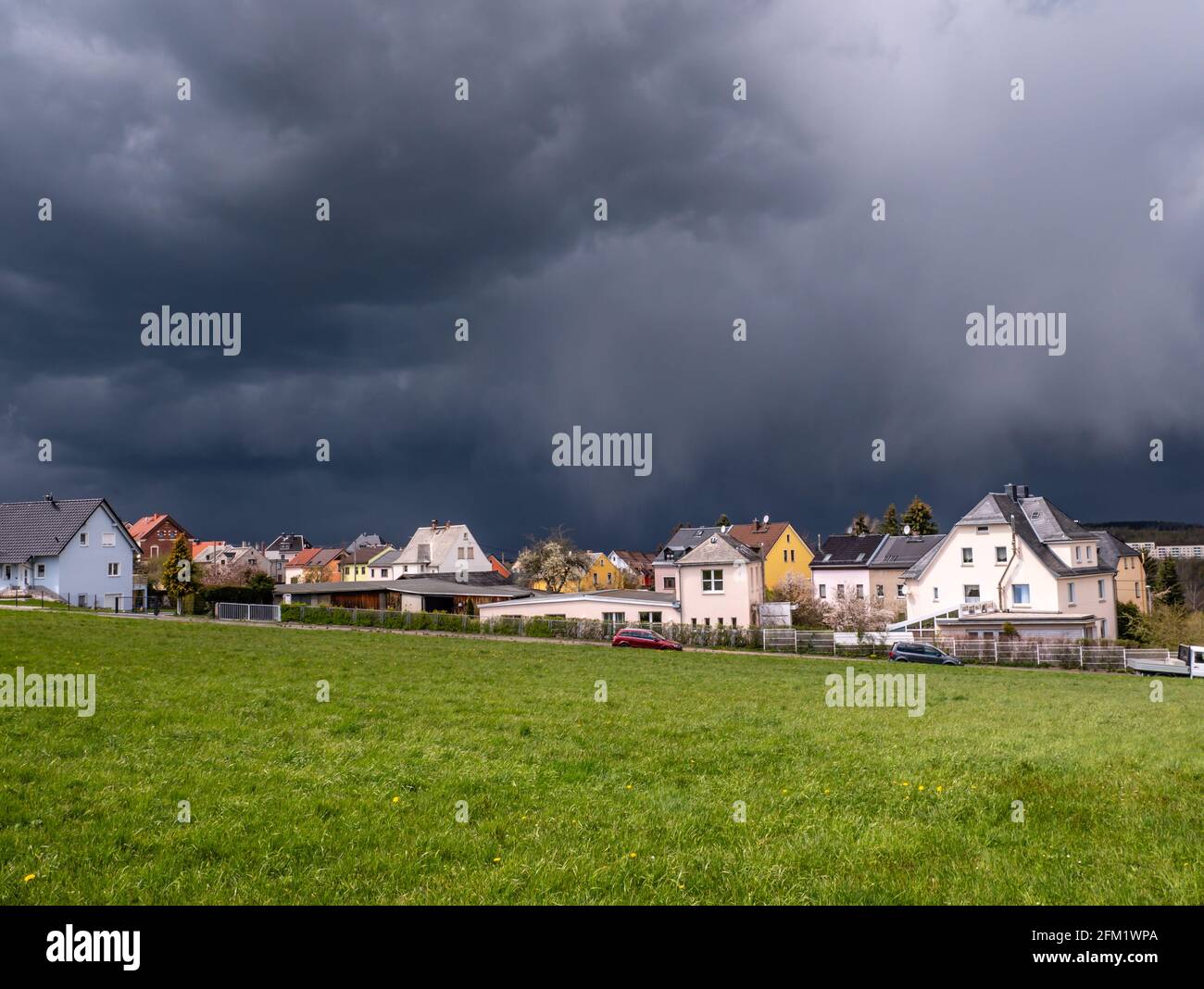 Over a village hi-res stock photography and images - Alamy