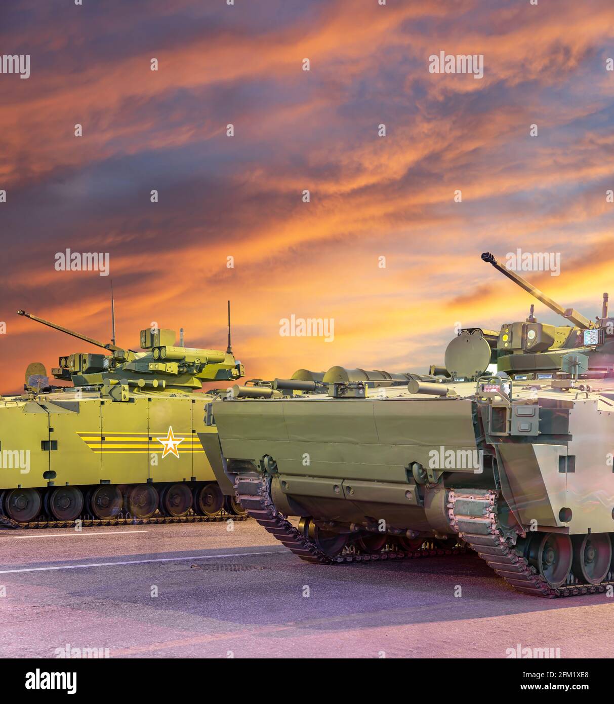 Russian modern weapons at night against the sky, Russia Stock Photo - Alamy