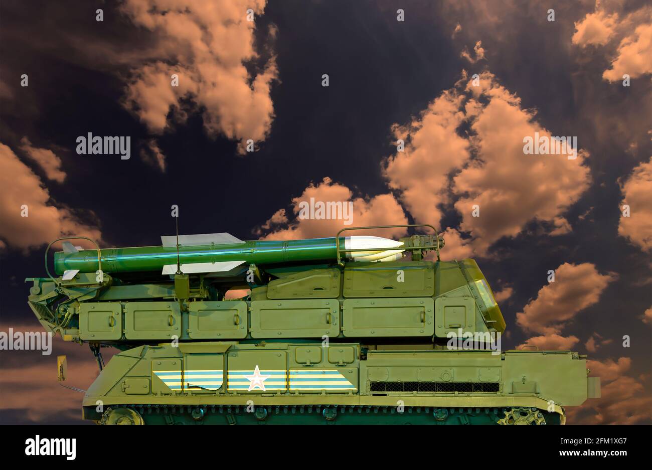 Russian modern weapons at night against the sky, Russia Stock Photo - Alamy