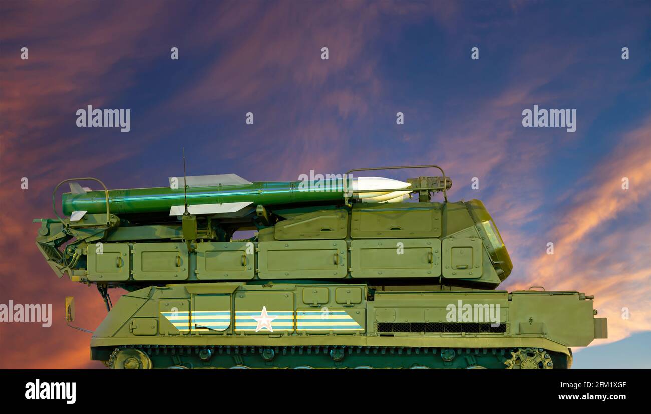 Russian modern weapons at night against the sky, Russia Stock Photo - Alamy
