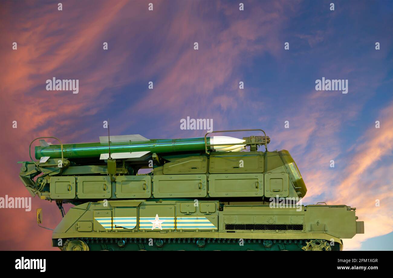 Russian modern weapons at night against the sky, Russia Stock Photo - Alamy
