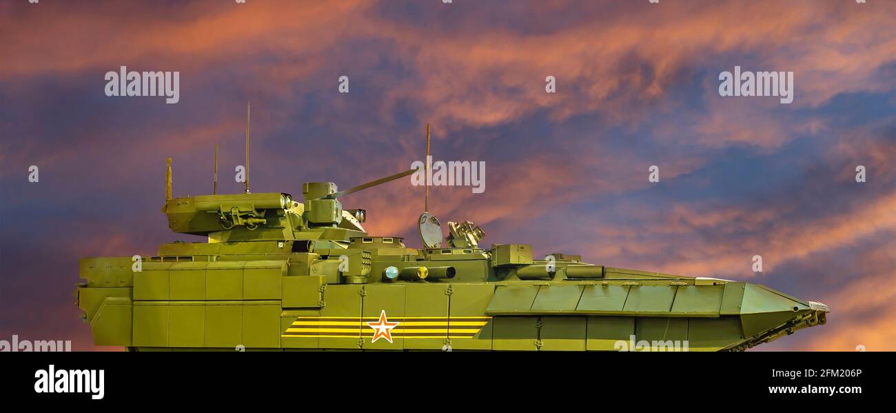 Russian modern weapons at night against the sky, Russia Stock Photo - Alamy