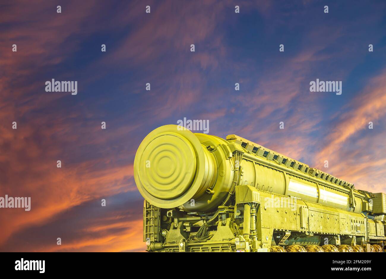 Russian modern weapons at night against the sky, Russia Stock Photo - Alamy