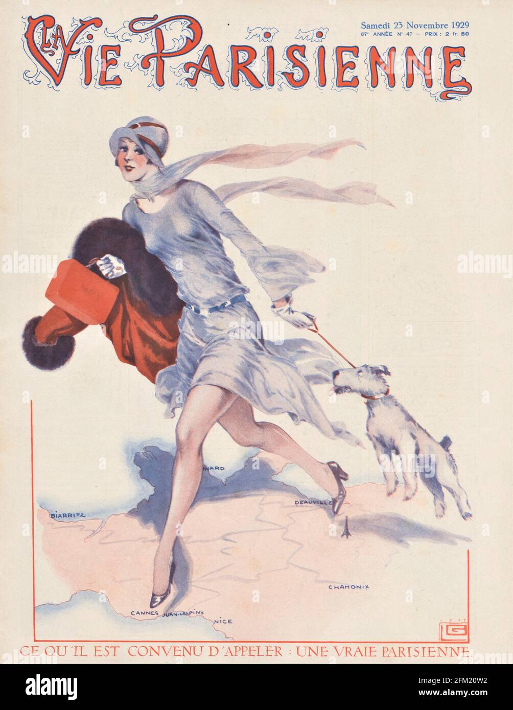 1920s France La Vie Parisienne Magazine Cover Stock Photo - Alamy