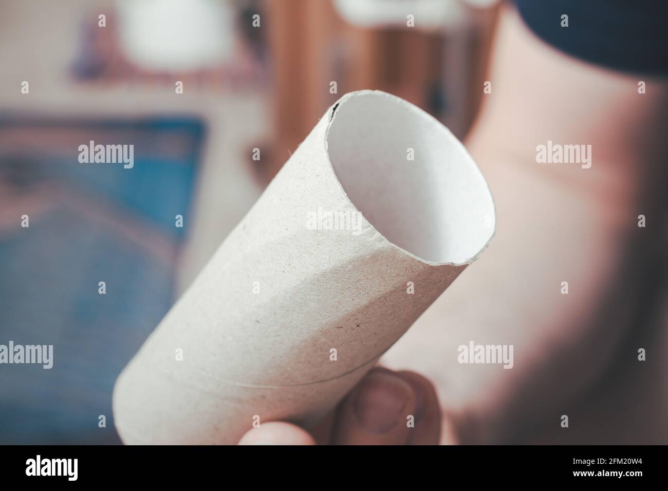 Man hand holding roll toilet hi-res stock photography and images - Alamy