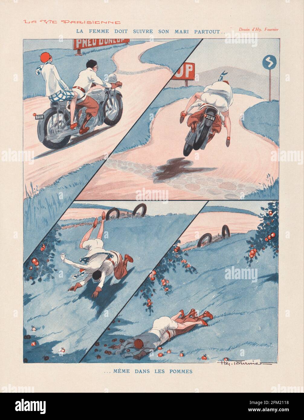 1920s France La Vie Parisienne Magazine Plate Stock Photo - Alamy