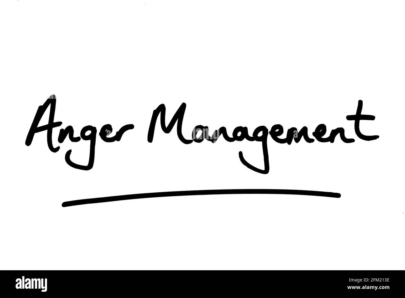 Anger Management, handwritten on a white background Stock Photo - Alamy
