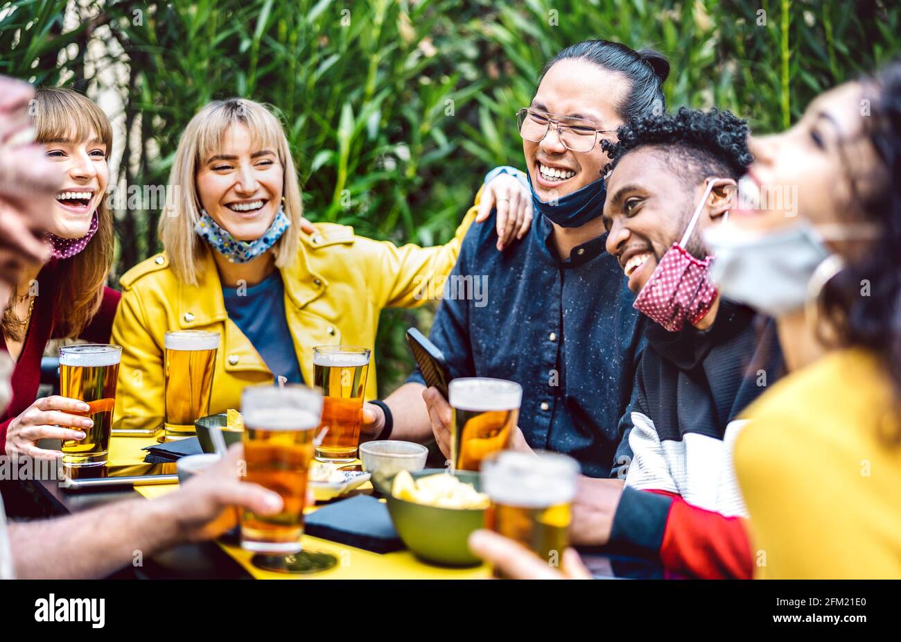 Young People Drinking Beer