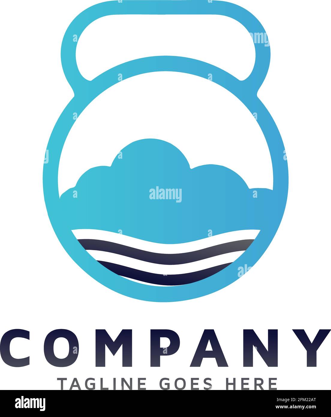 Cloud with fitness apparel vector template download logos Stock Vector ...