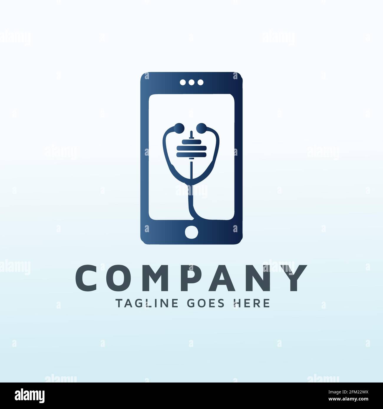 medical phone fitness logo vector design template Stock Vector Image ...