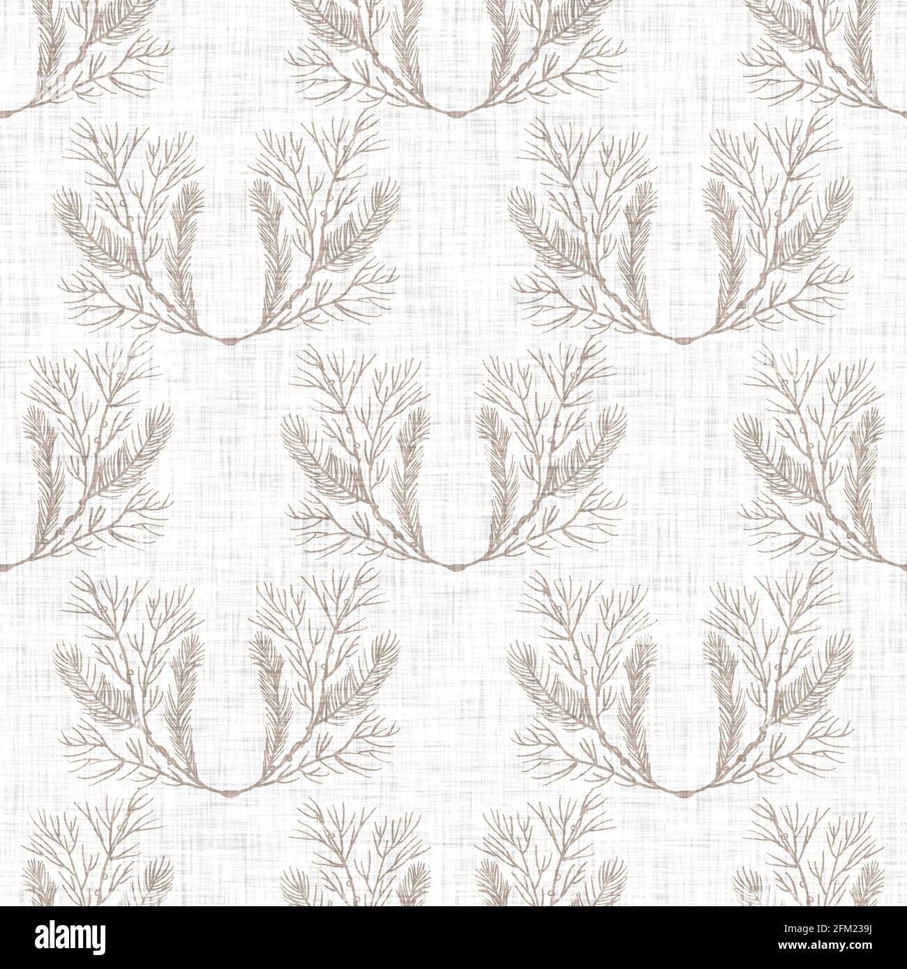 Seamless minimalist doodle flower pattern background. Calm two tone ...