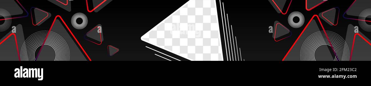 Geometric Modern Tech Video Service Profile Banner Put Your Content ...