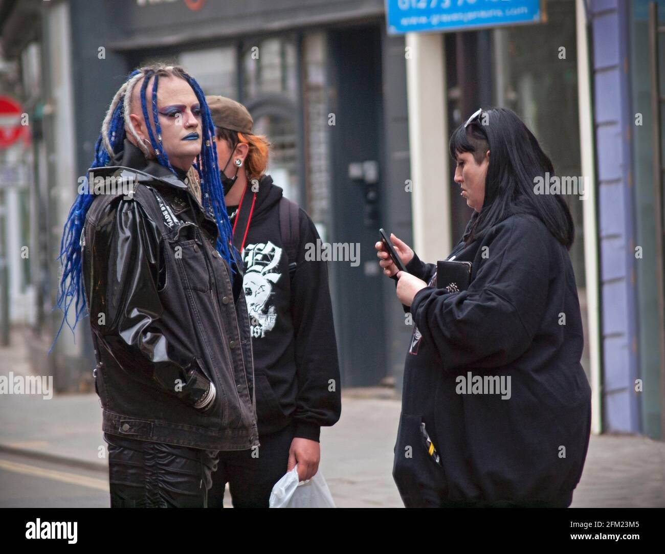 Goth blue hi-res stock photography and images - Alamy