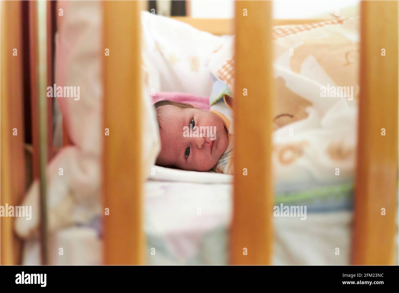 Newborn crib hi-res stock photography and images - Alamy