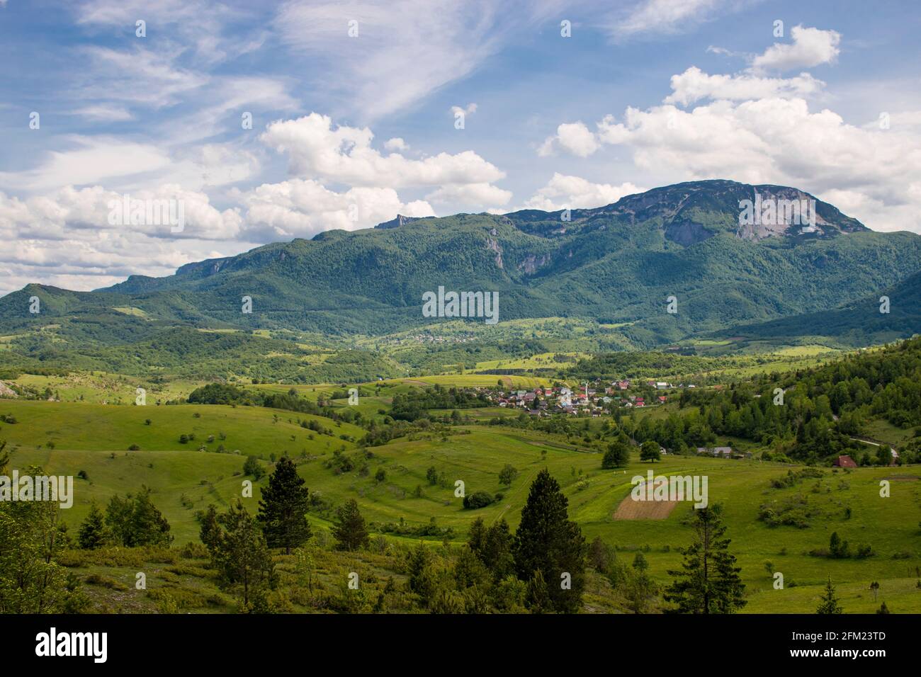 Remote mountain village Stock Photo - Alamy