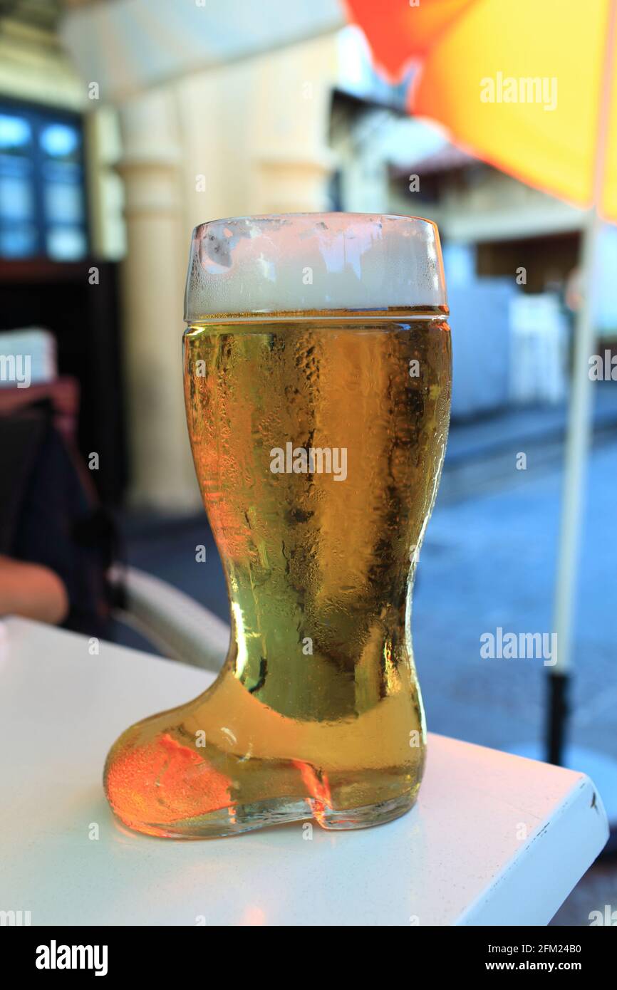 Glass beer boot hi-res stock photography and images - Alamy