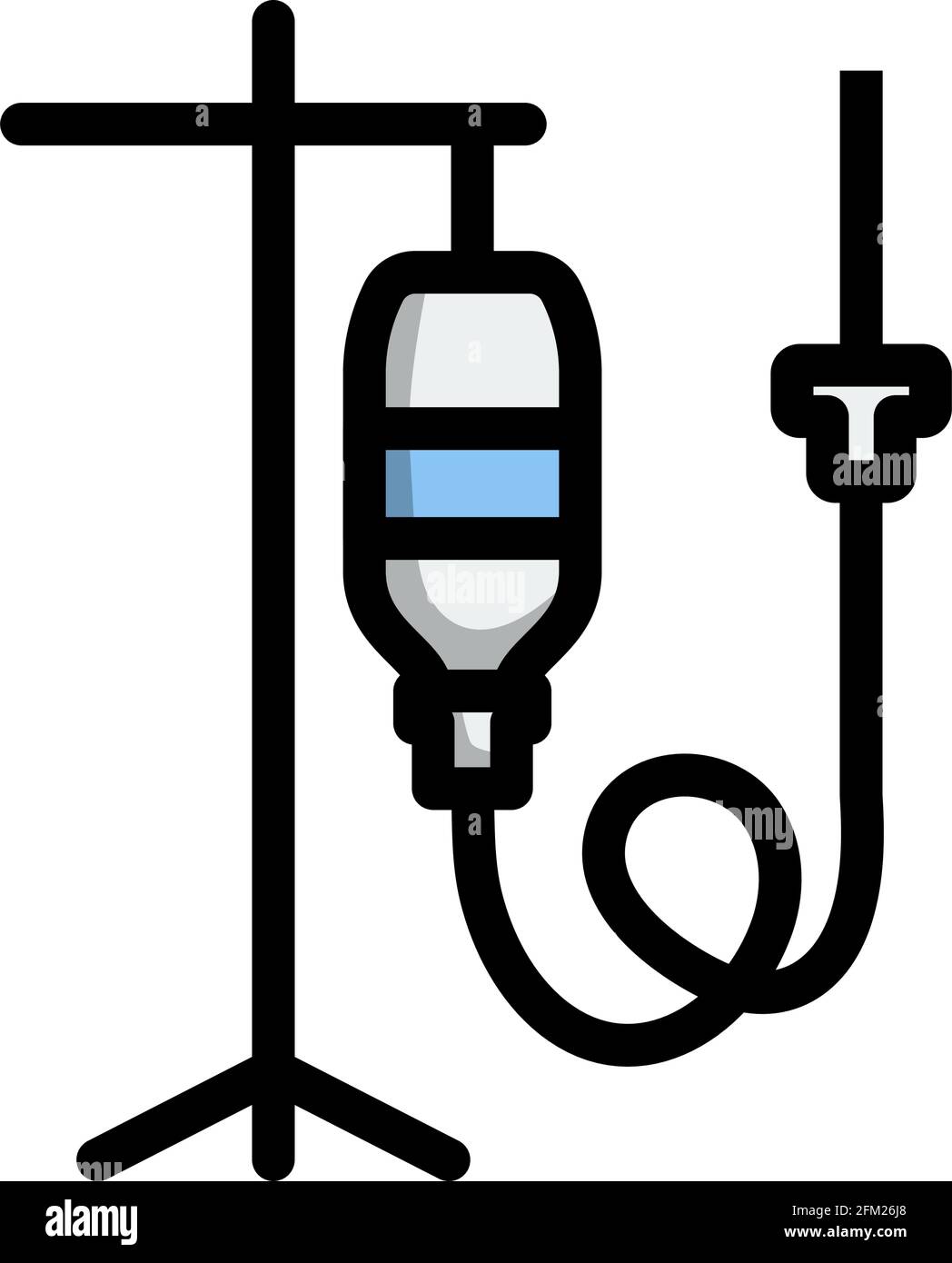 Drop Counter Icon. Editable Bold Outline With Color Fill Design. Vector ...