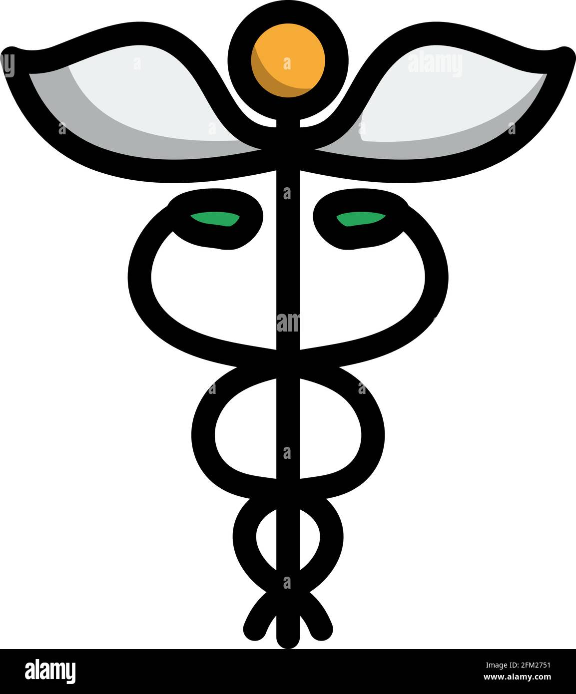 Medicine Sign Icon. Editable Bold Outline With Color Fill Design ...
