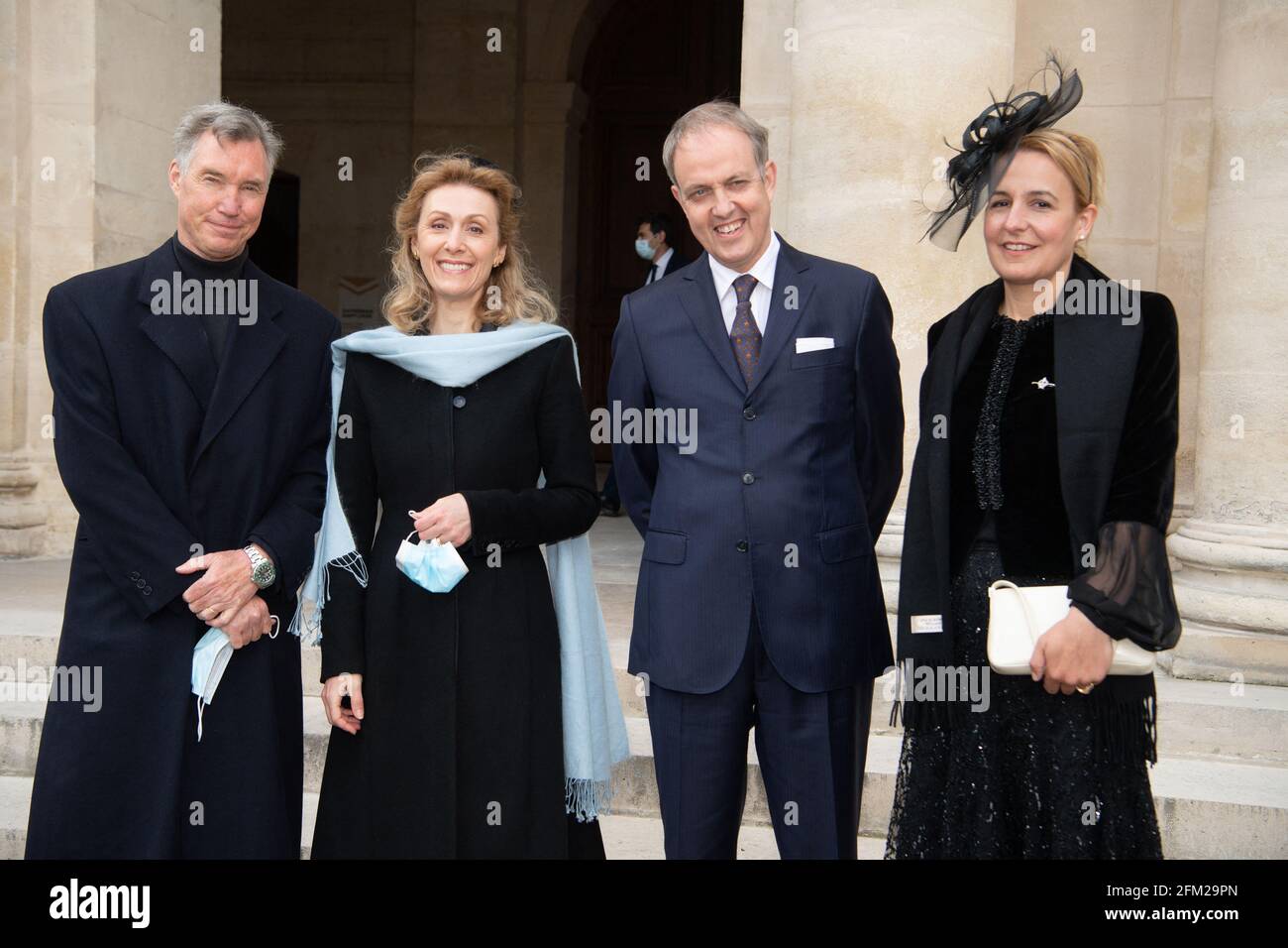 Prince Jean of dâÂ€Â™Orleans, Count of Paris with his wife Princess ...