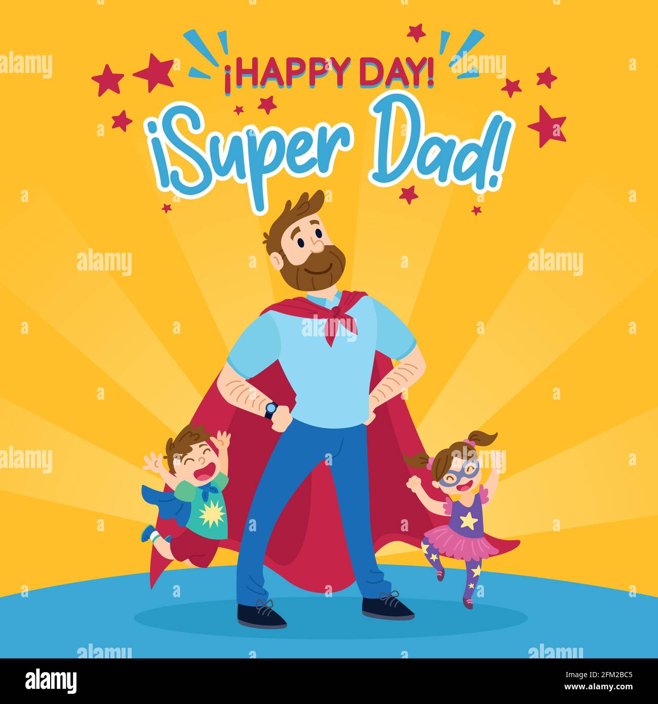 Super dad cap Stock Vector Images - Alamy
