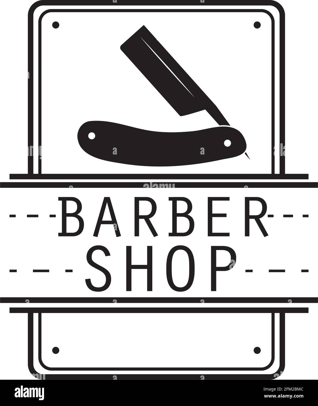 Barber shop text Stock Vector Images - Alamy