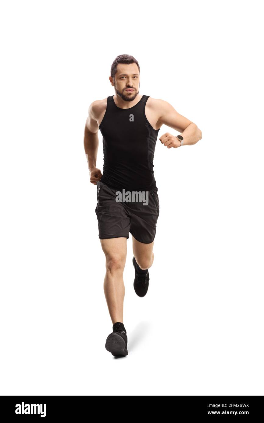 Man Running Towards Camera
