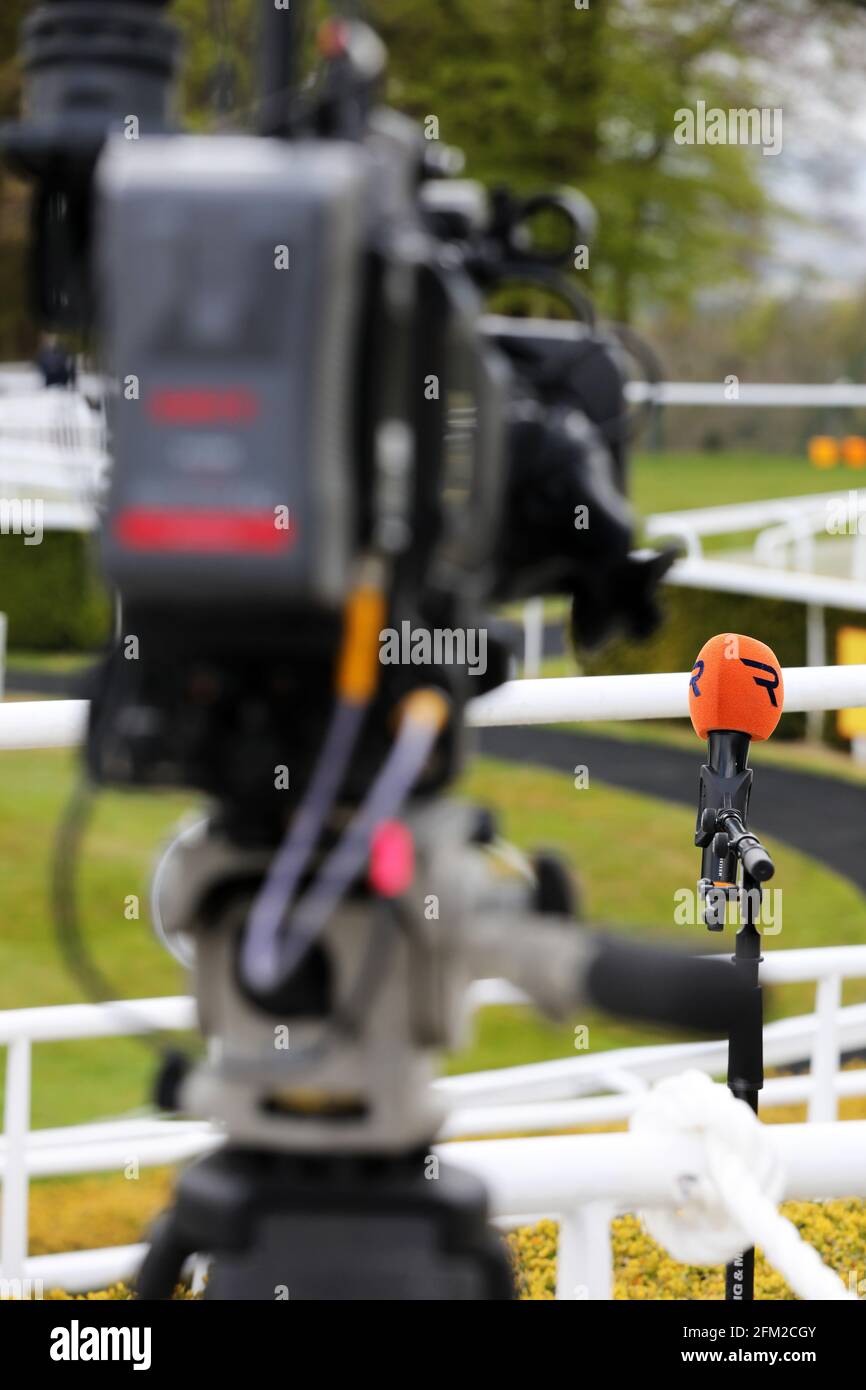 General views of ITV Racing setups at Goodwood Racecourse, Chichester ...