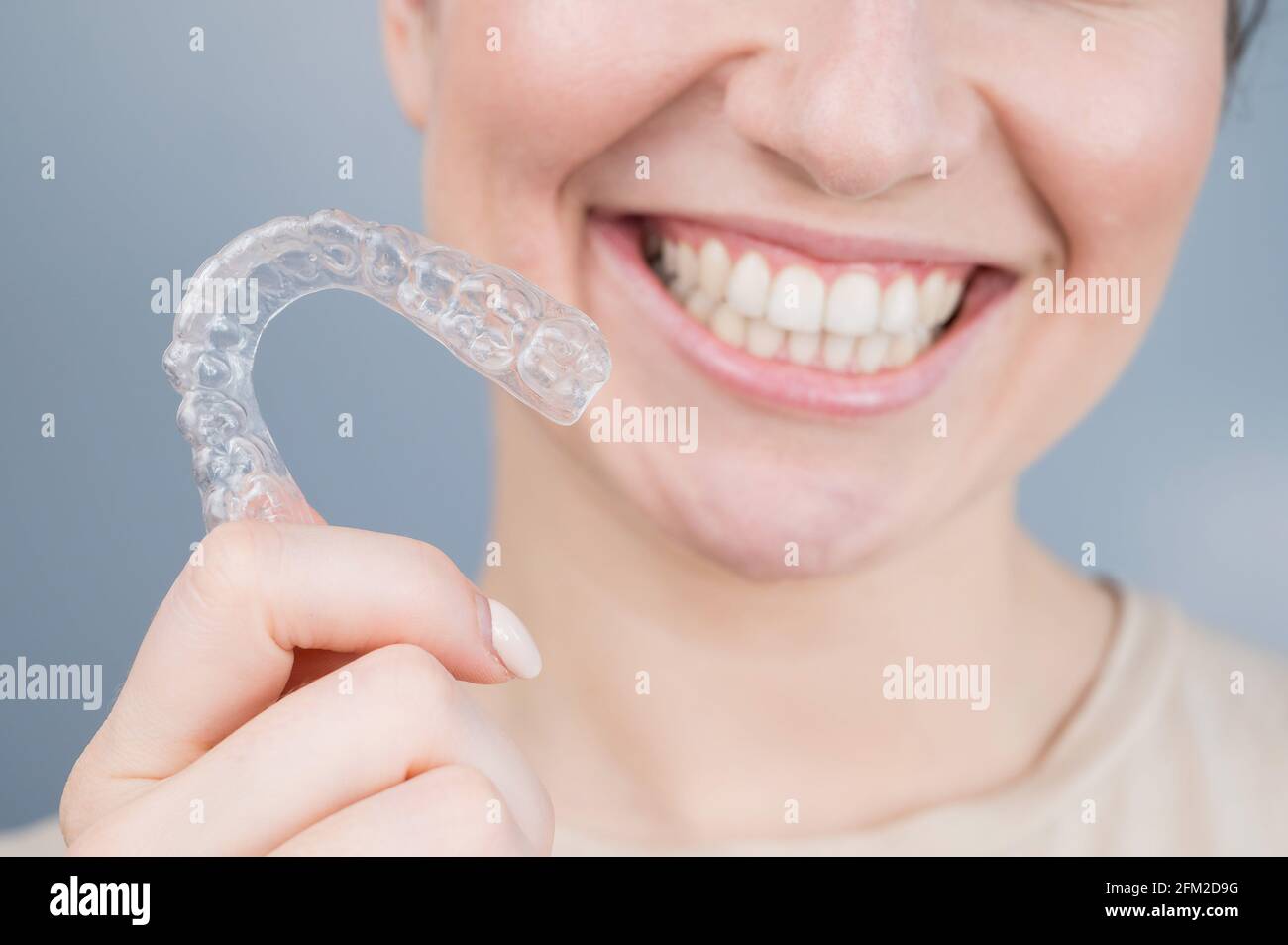 Girl invisible aligner retainer hi-res stock photography and images - Alamy
