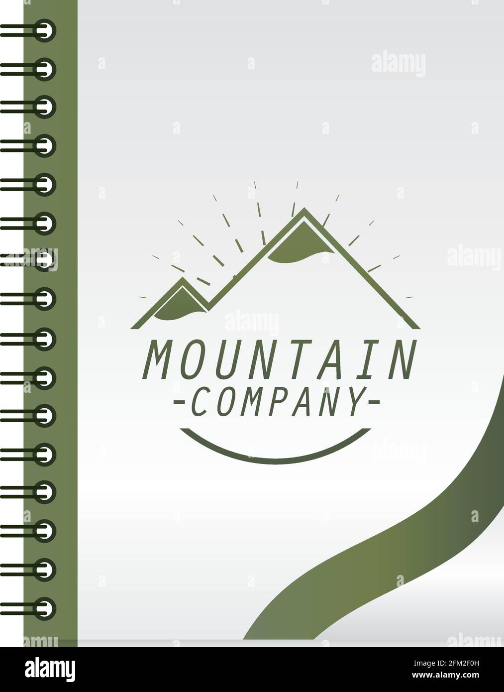 corporate identity book with spiral Stock Vector Image & Art - Alamy