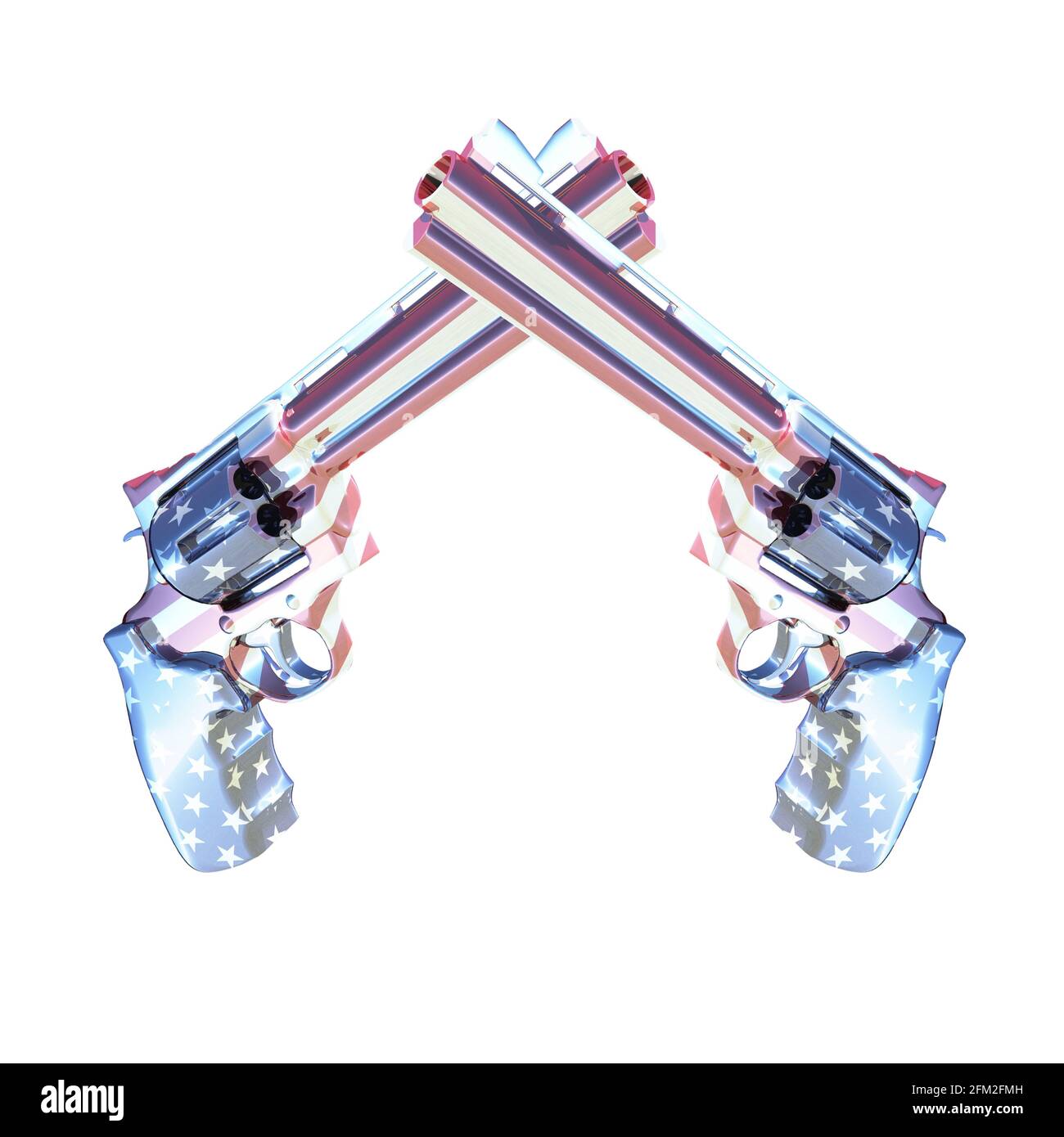 Crossed revolvers hi-res stock photography and images - Alamy