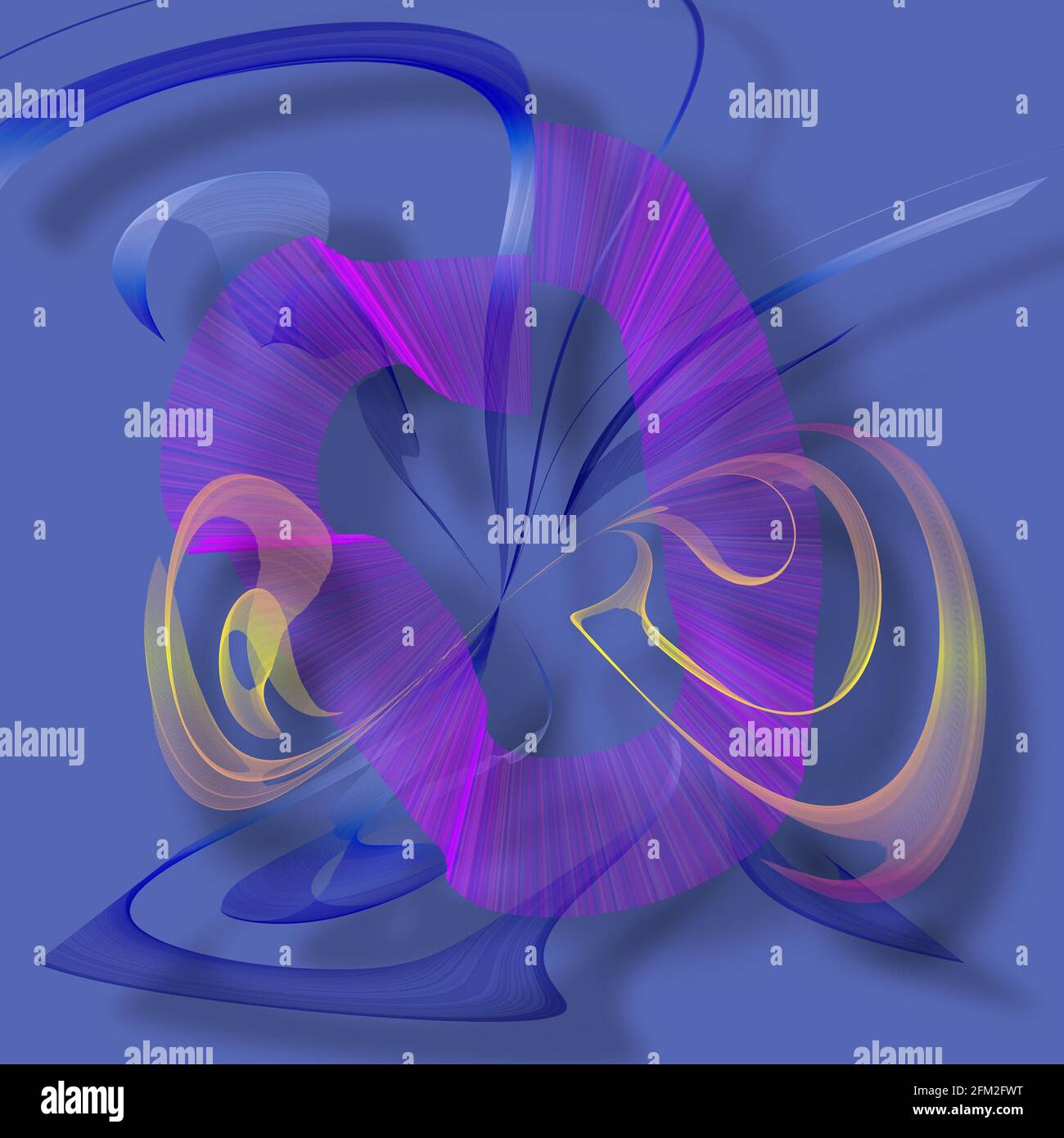 Fluid color movement. Modern digital art. 3D rendering Stock Photo - Alamy