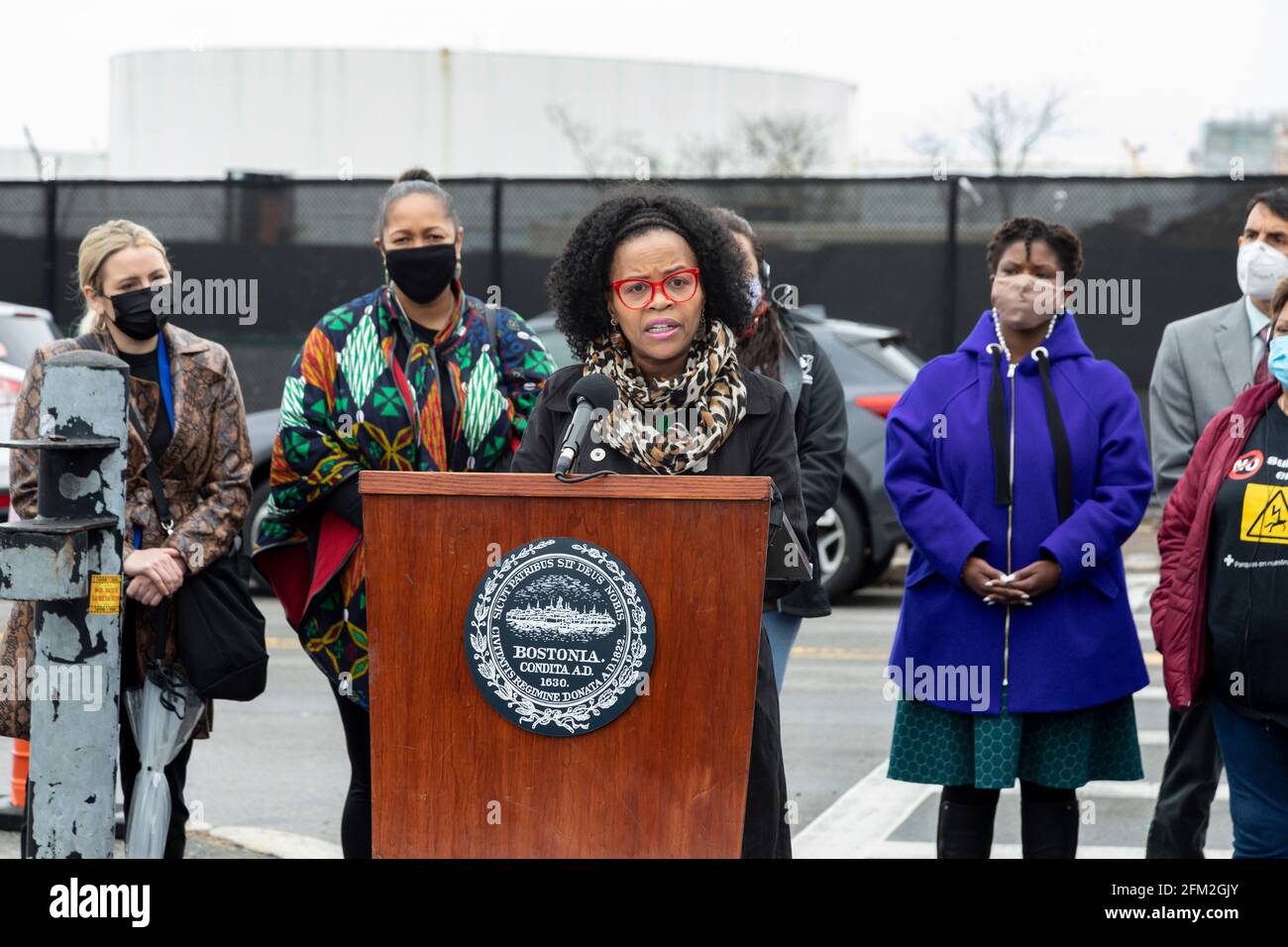 May 4, 2021, East Boston, MA Boston Mayor Janey. Boston Mayor Janey ...