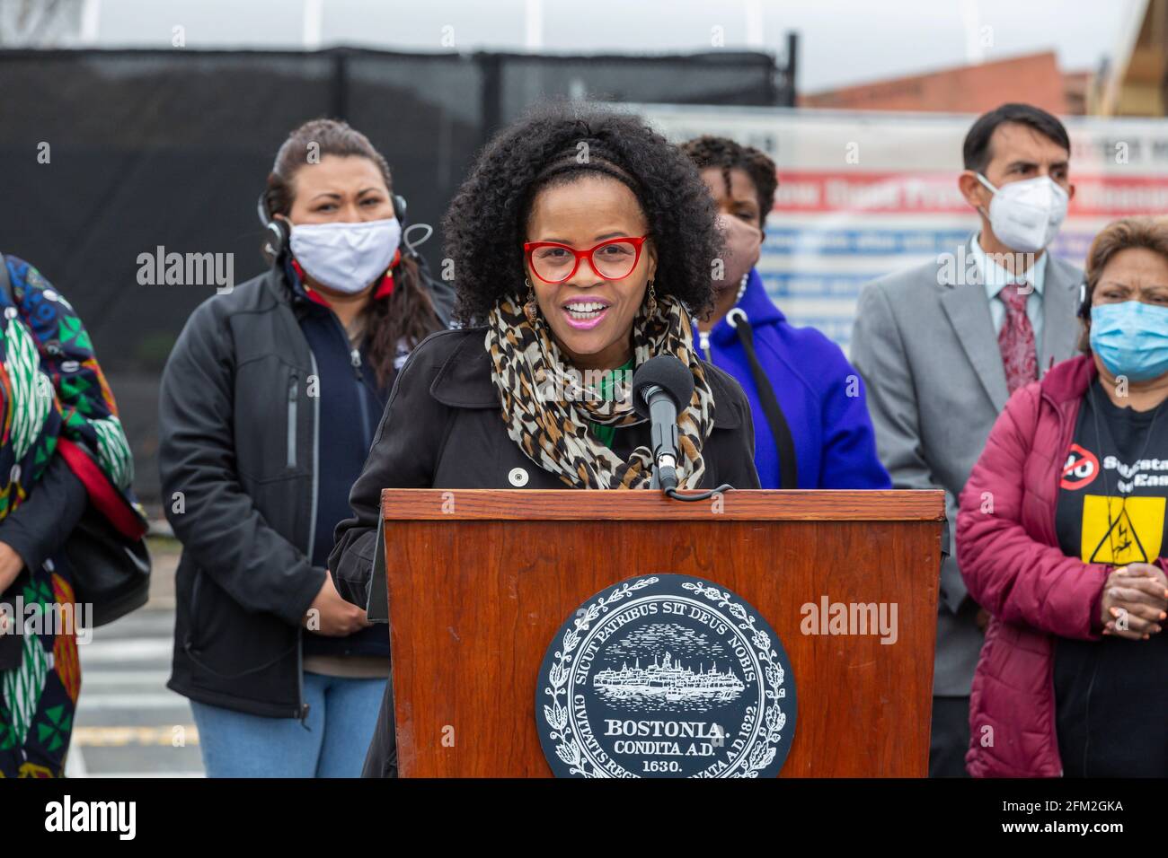 May 4, 2021, East Boston, MA Boston Mayor Janey. Boston Mayor Janey ...
