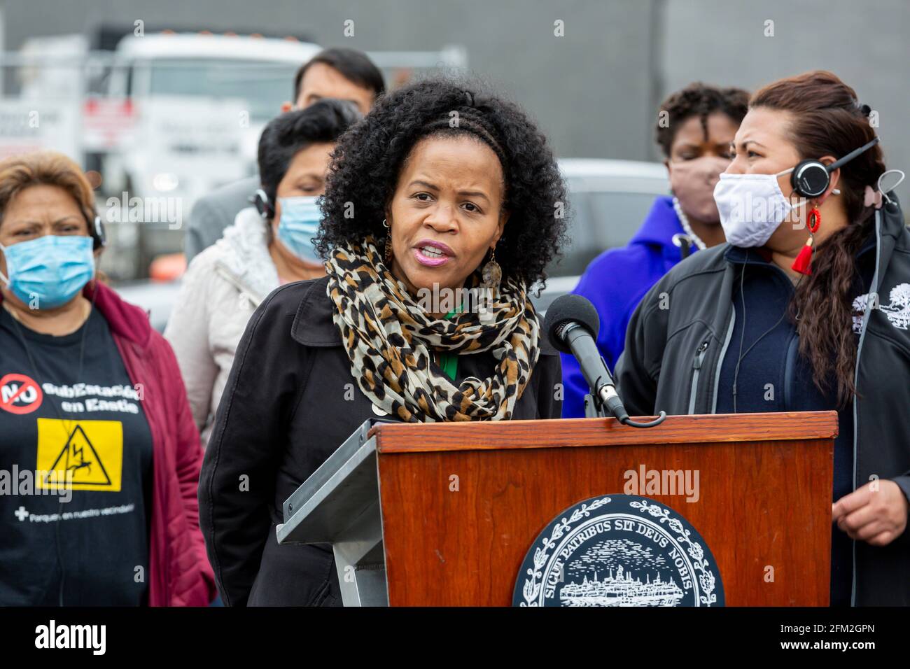 May 4, 2021, East Boston, MA Boston Mayor Janey. Boston Mayor Janey ...