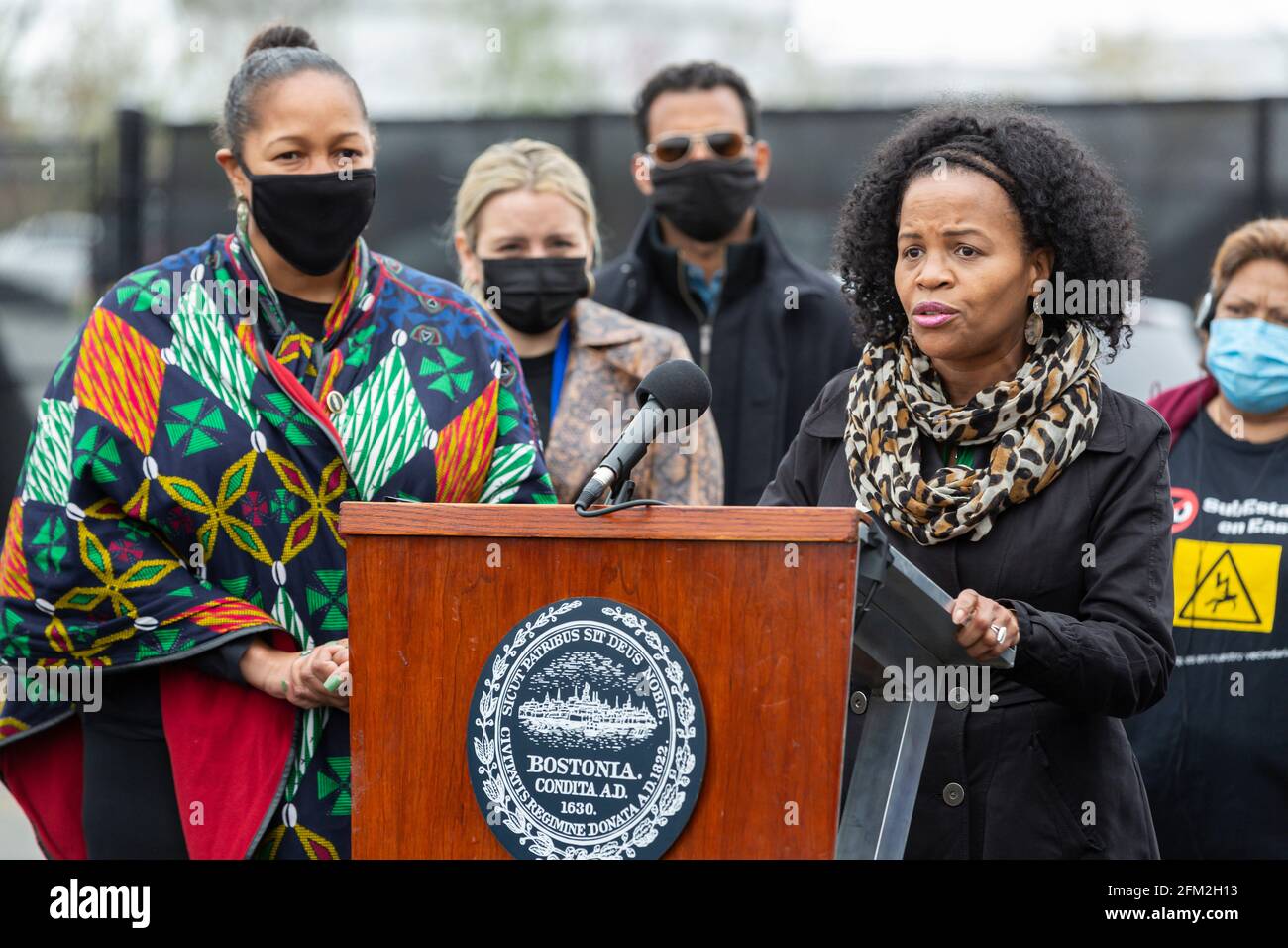 May 4, 2021, East Boston, MA Boston Mayor Janey. Boston Mayor Janey ...