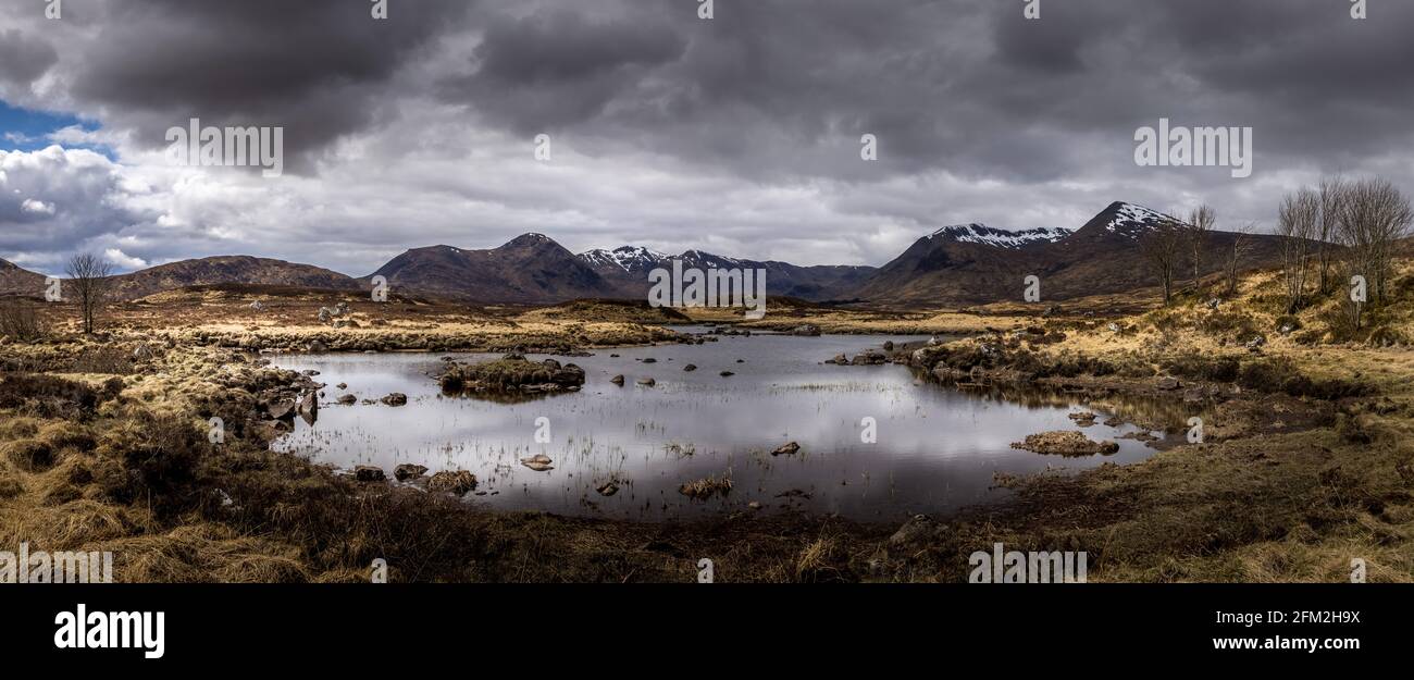 Rannoch Moor landscape, The Scottish Highlands, UK Stock Photo - Alamy