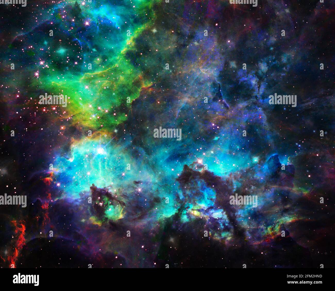 Vivid space background. 3D rendering Stock Photo - Alamy