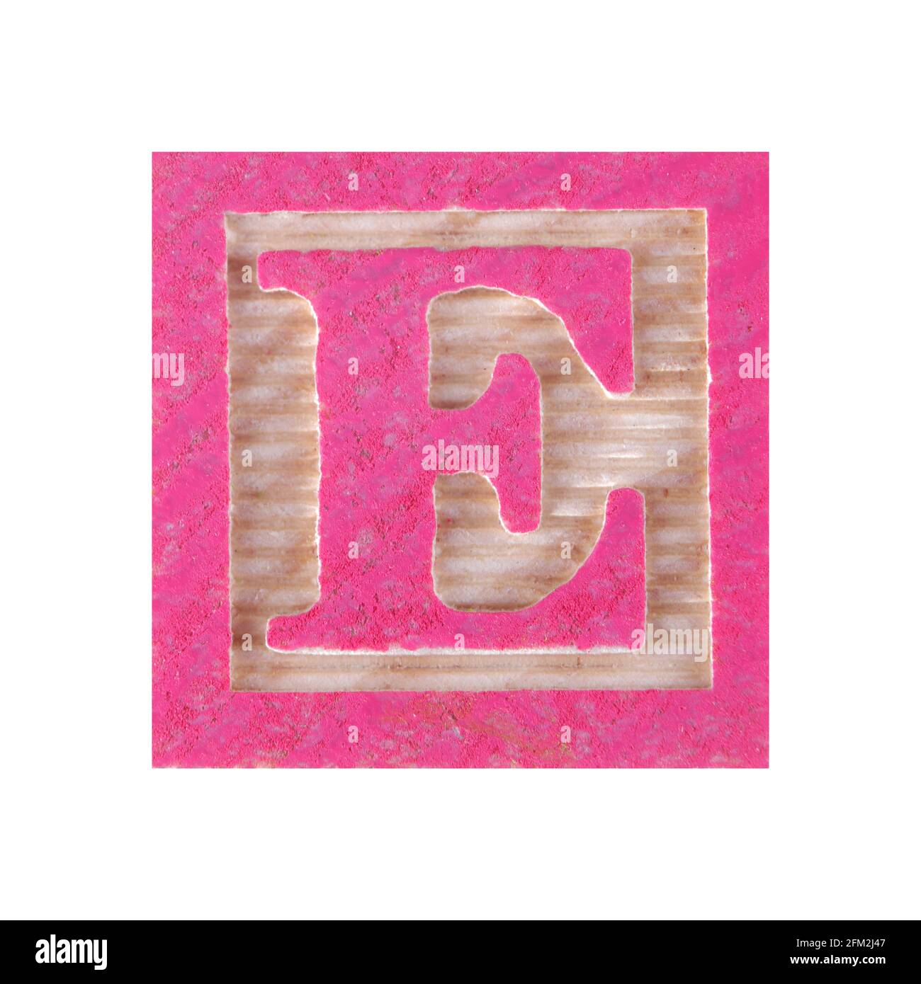 Letter e childs wood block hi-res stock photography and images - Alamy