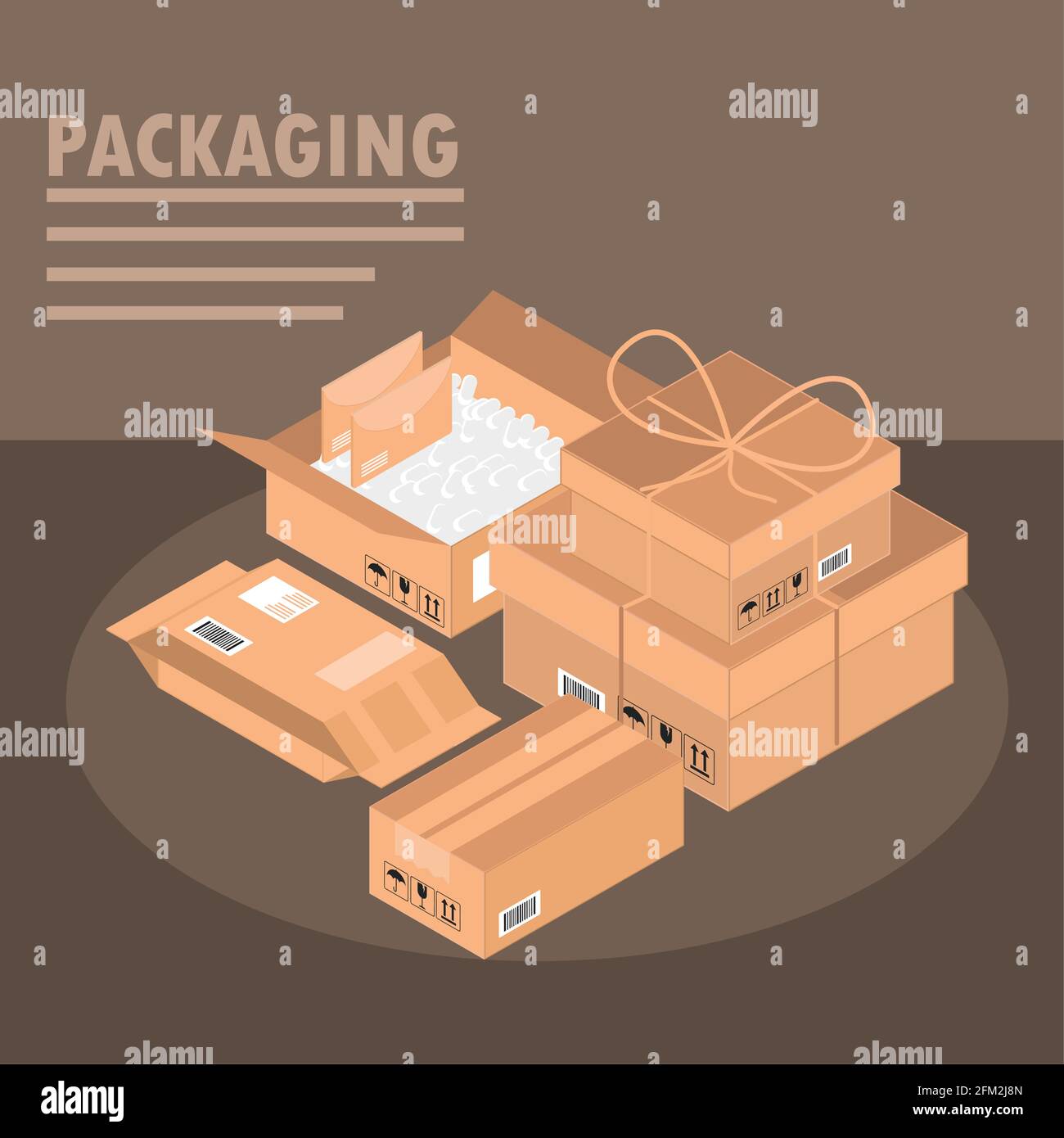 carton delivery packaging mail envelope Stock Vector Image & Art - Alamy