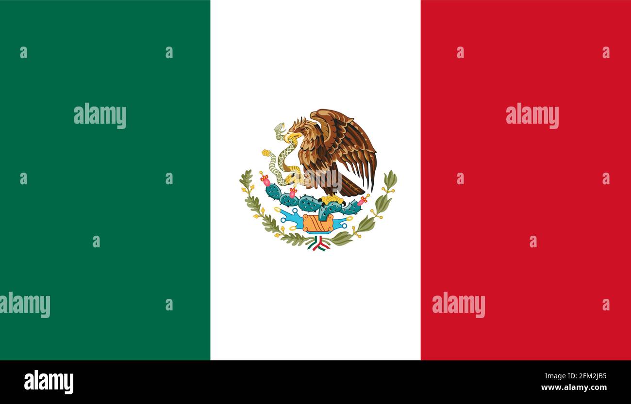 Mexican national flag Stock Vector Images - Alamy