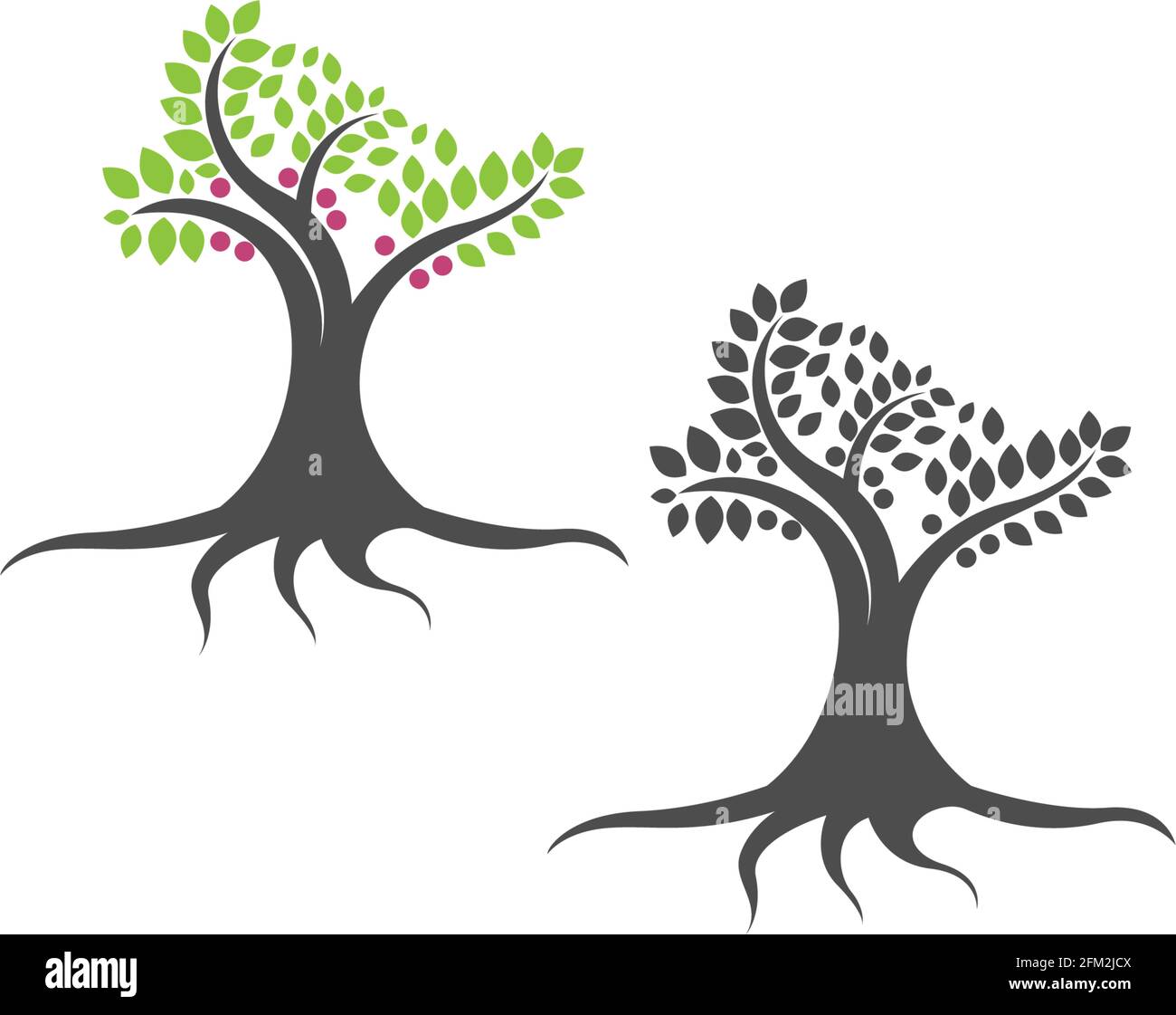 Tree icon Tree branch design vector illustration template Stock Vector ...