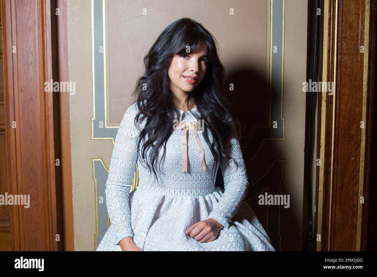 Semi-Exclusive - Singer Adila Sedraia aka Indila during recording of ...