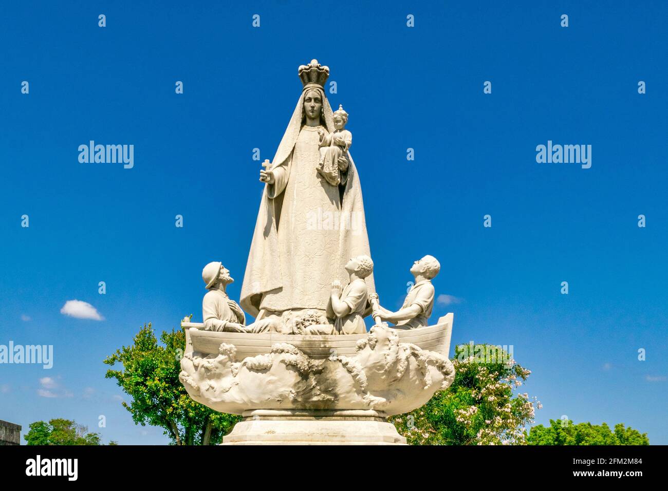 Sculpture Our Lady of Charity of El Cobre in the Colon Cemetery in ...